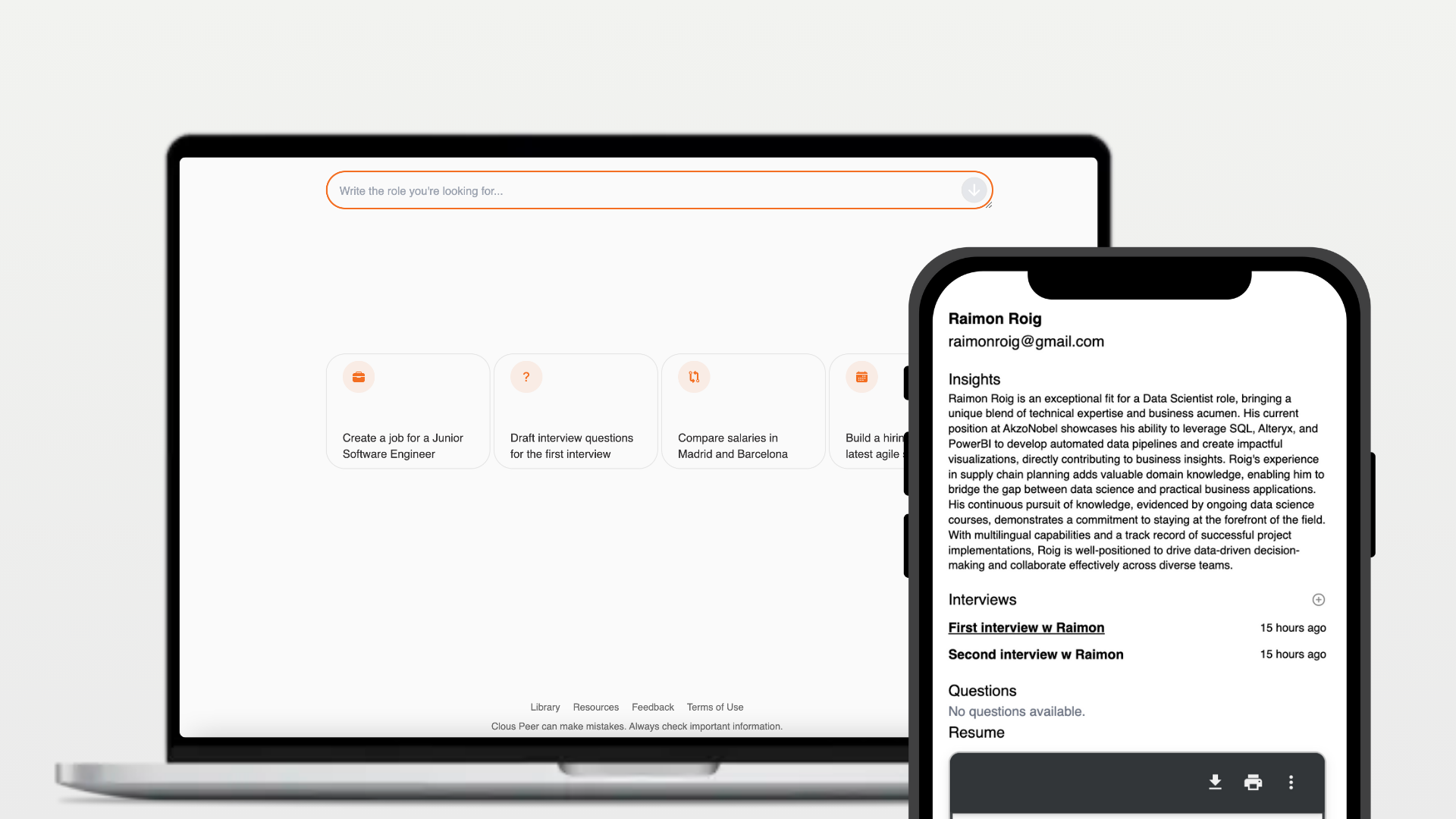 Clous: AI Experts for Talent Data in HR Teams